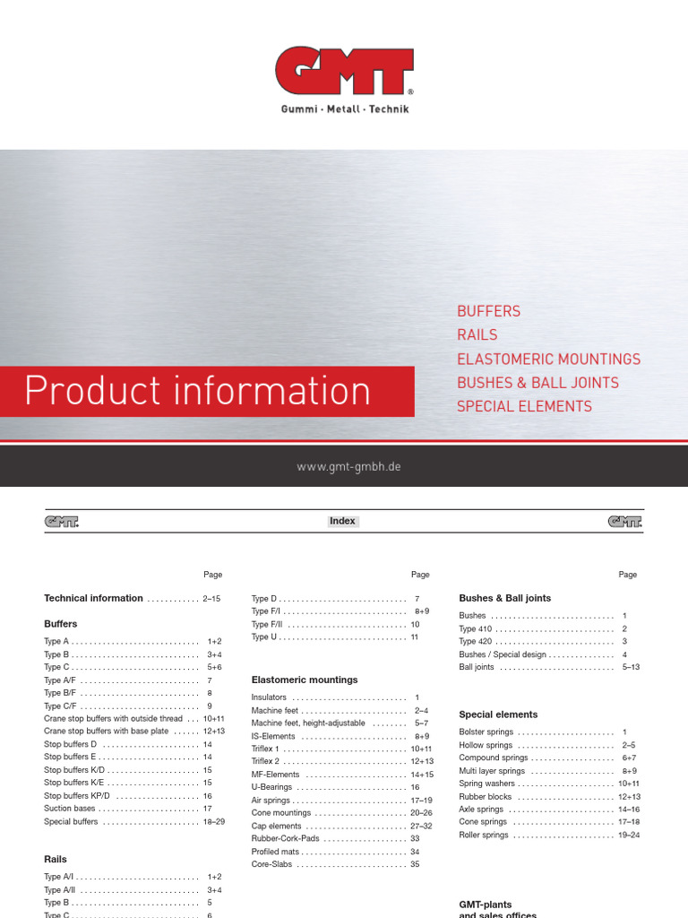 GMT Product Catalog en | PDF