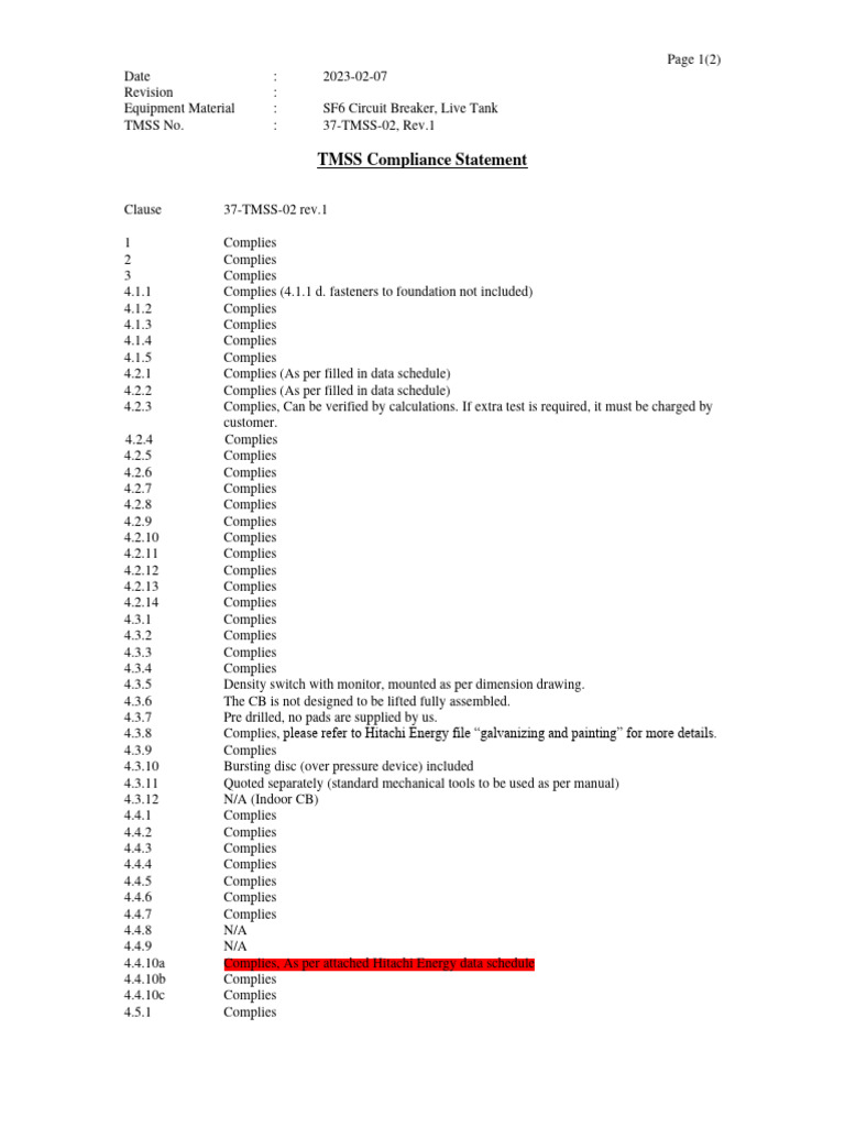37 TMSS 02 Compliance | PDF