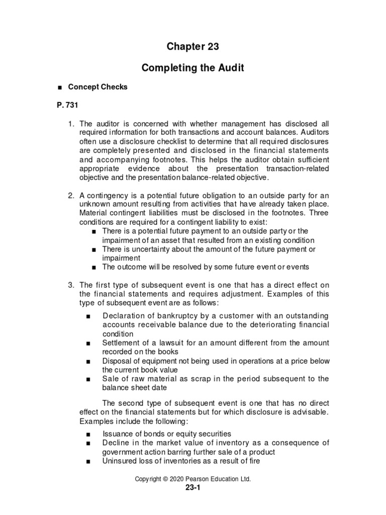 Audit Completion Guide | PDF | Business | Finance & Money Management