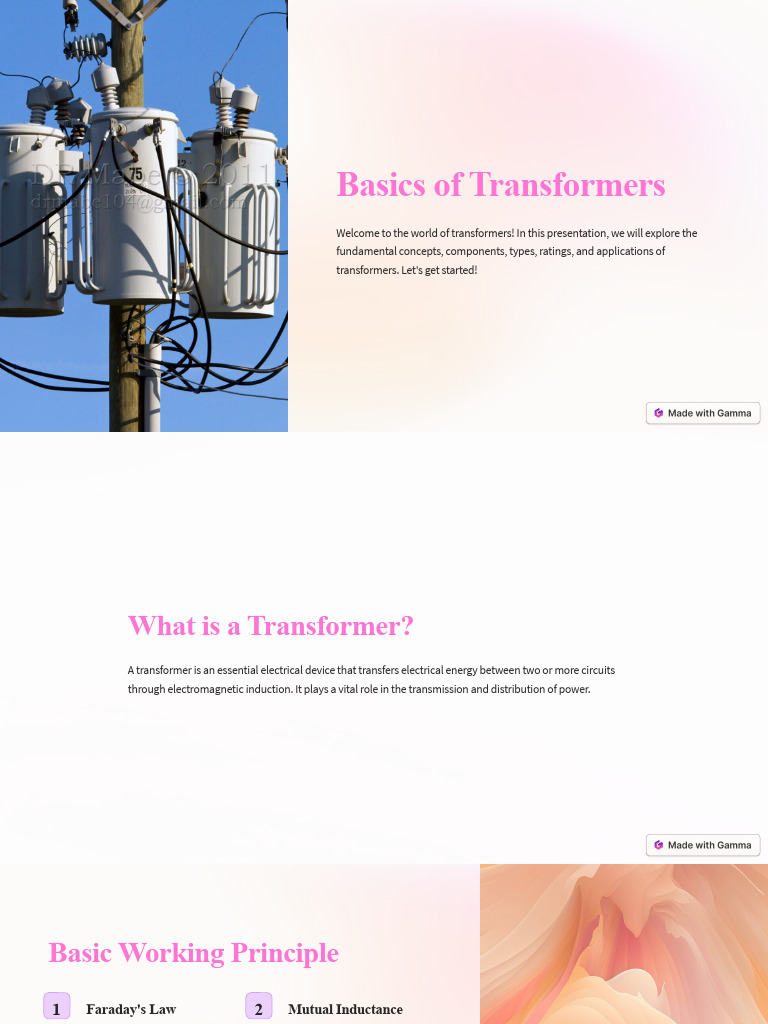 Basics of Transformers | PDF | Transformer | Electrical Engineering