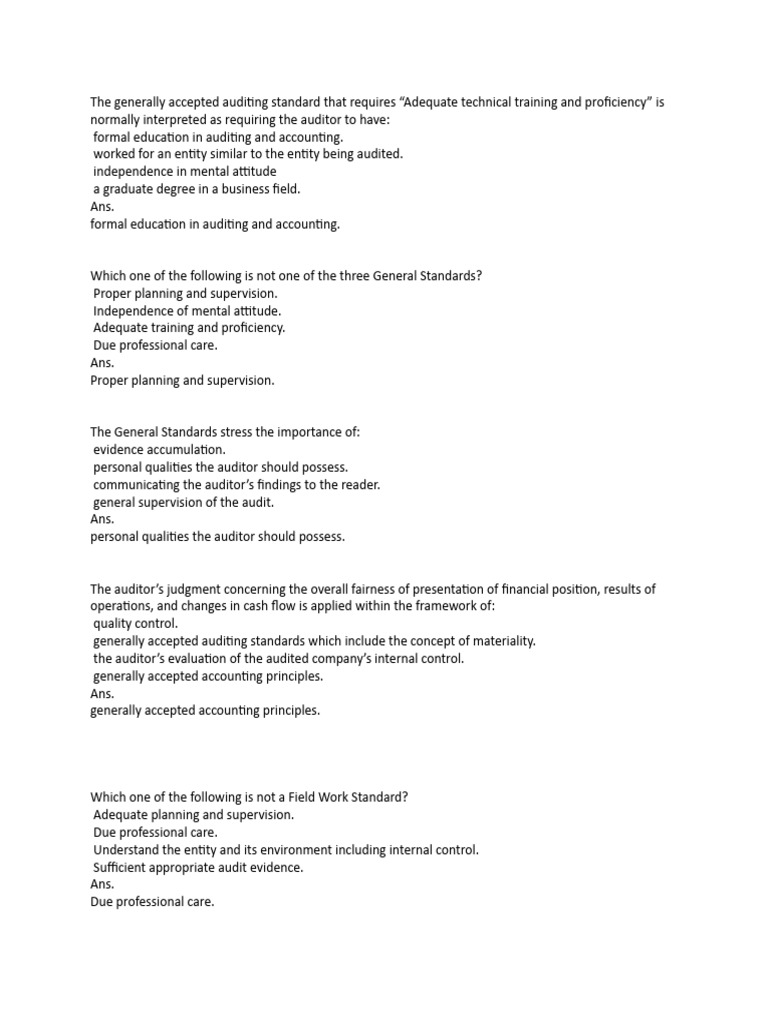 Philippine Standards On Auditing and Quality Control | PDF