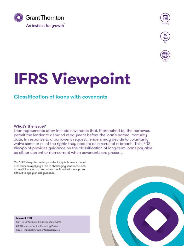 Loan Covenant Classification Guide | PDF