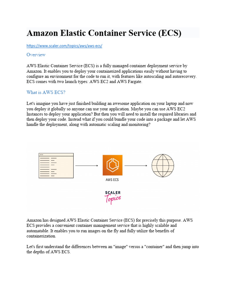 Amazon ECS Lab3 | PDF | Amazon Web Services | Cloud Computing