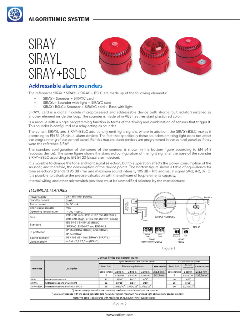 Siray Sirayl Siraybslc - Datasheet | PDF | Equipment | Electrical ...