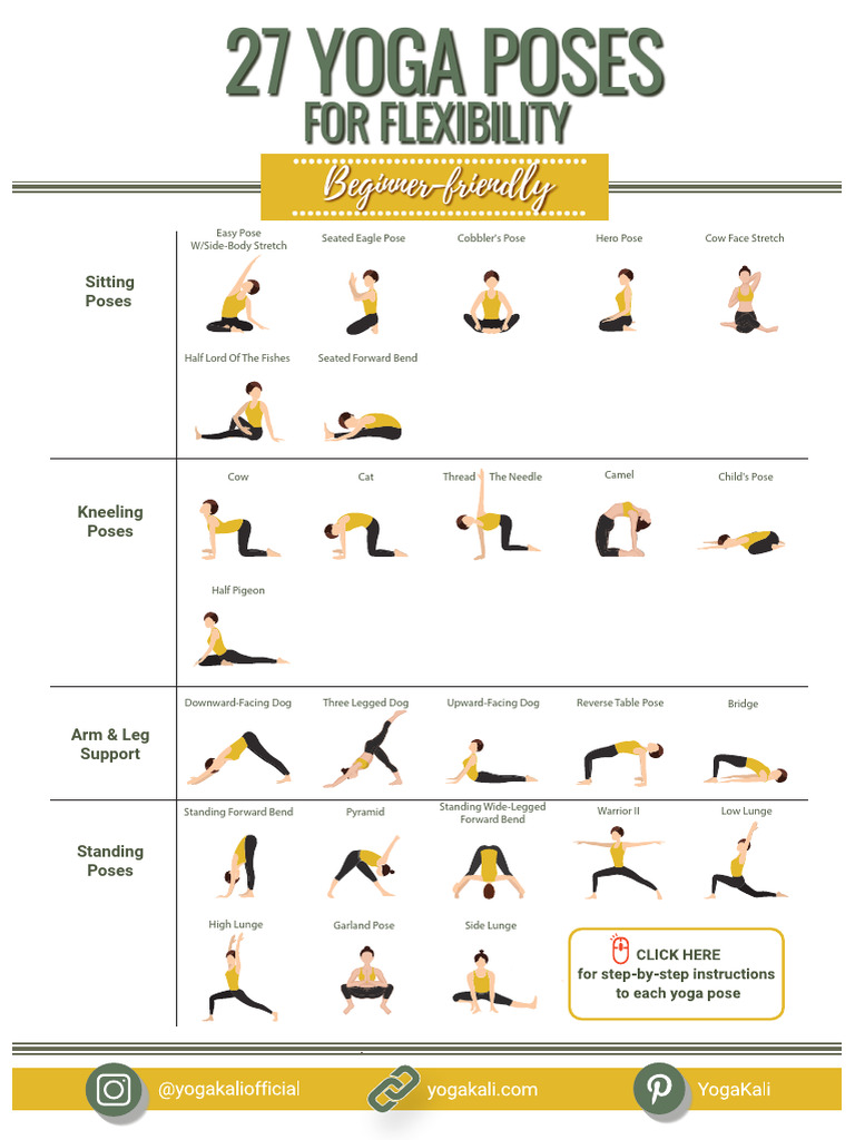 Yoga Poses For Flexibility | PDF