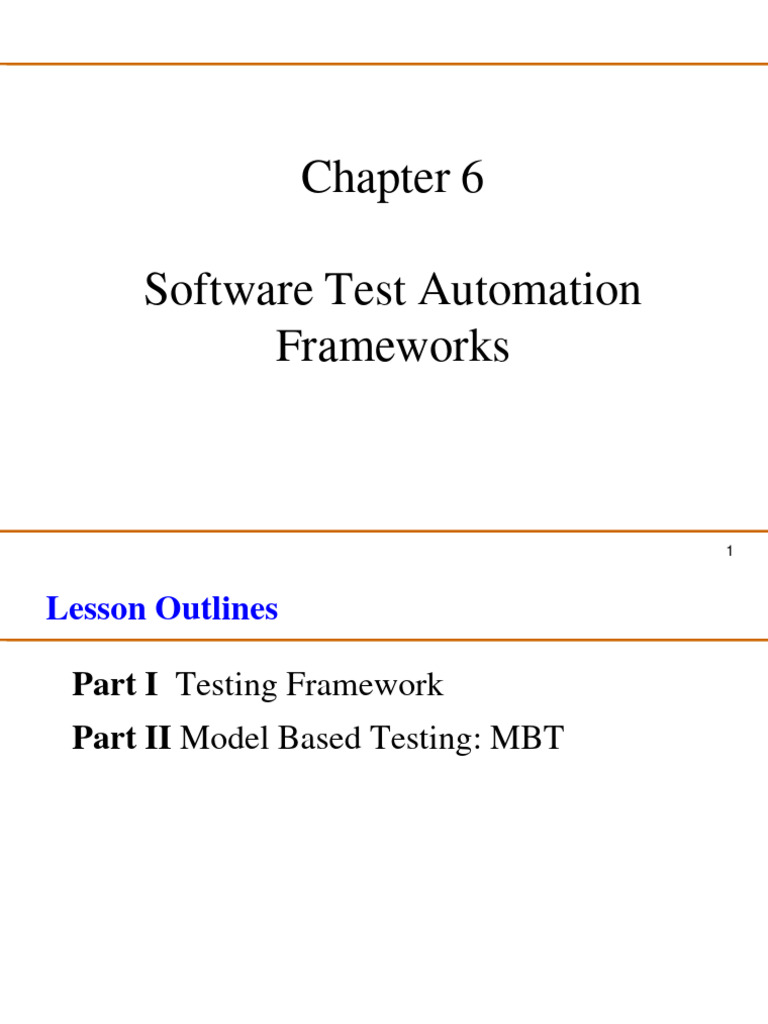 Chapter 6 Software Test Automation Frameworks | Download Free PDF ... Chapter 6 Software Test Automation Frameworks | Download Free PDF ...