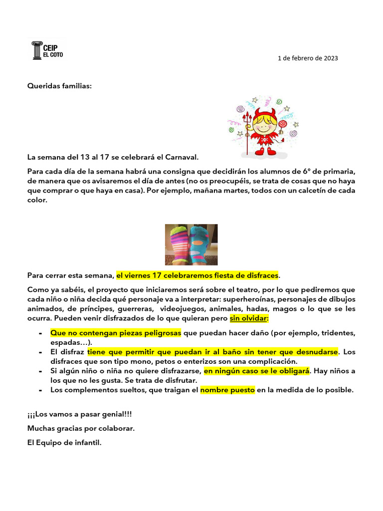 Circular Carnaval | PDF