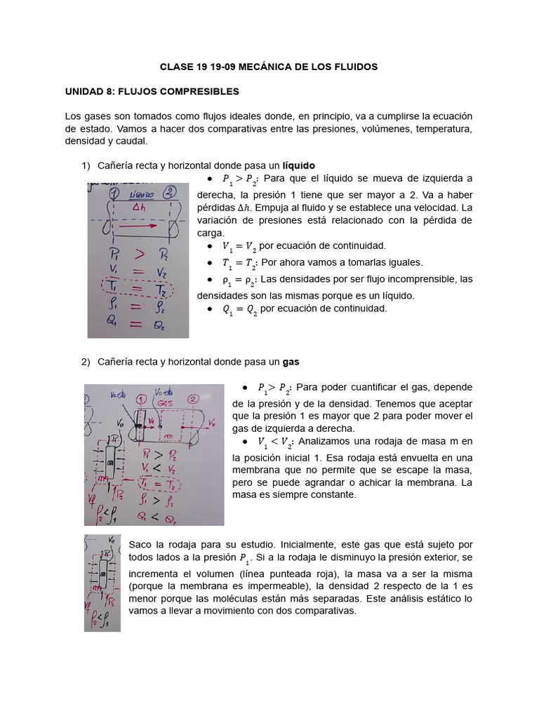 Mecánica de Los Fluidos | PDF | Boquilla | Gases