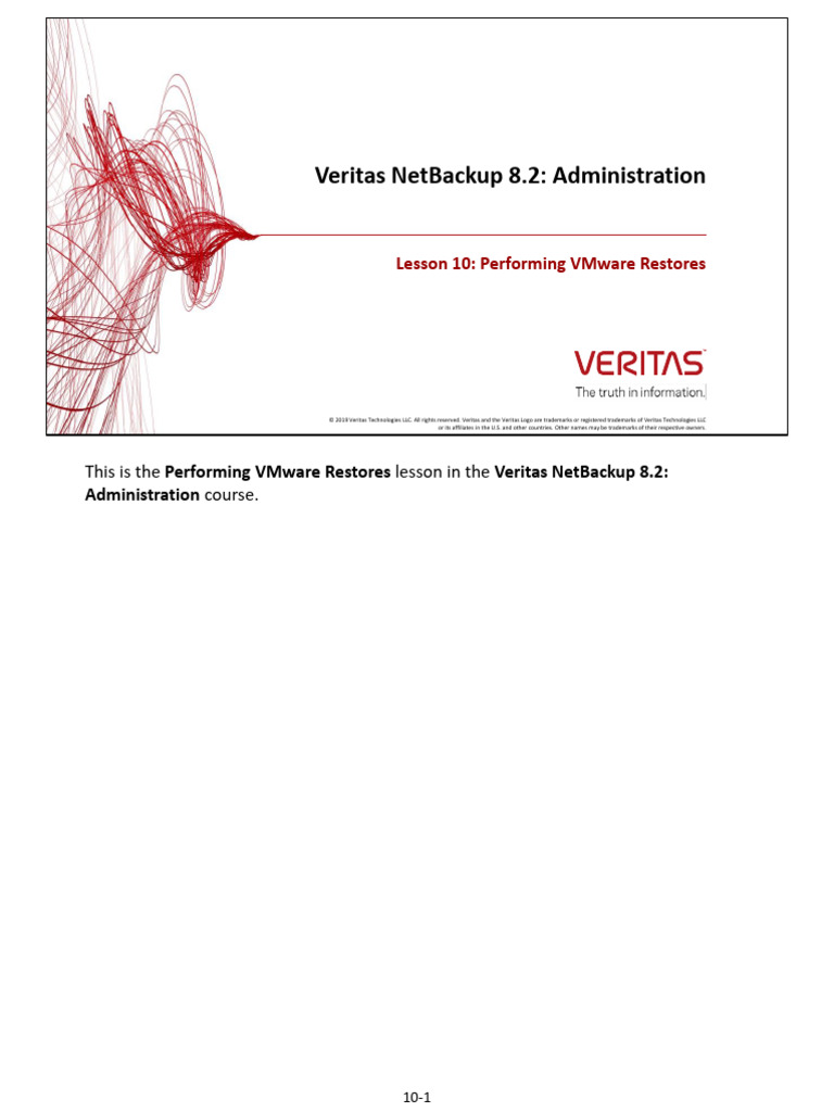 Nbu82adm Les10 | PDF | Virtual Machine | Backup