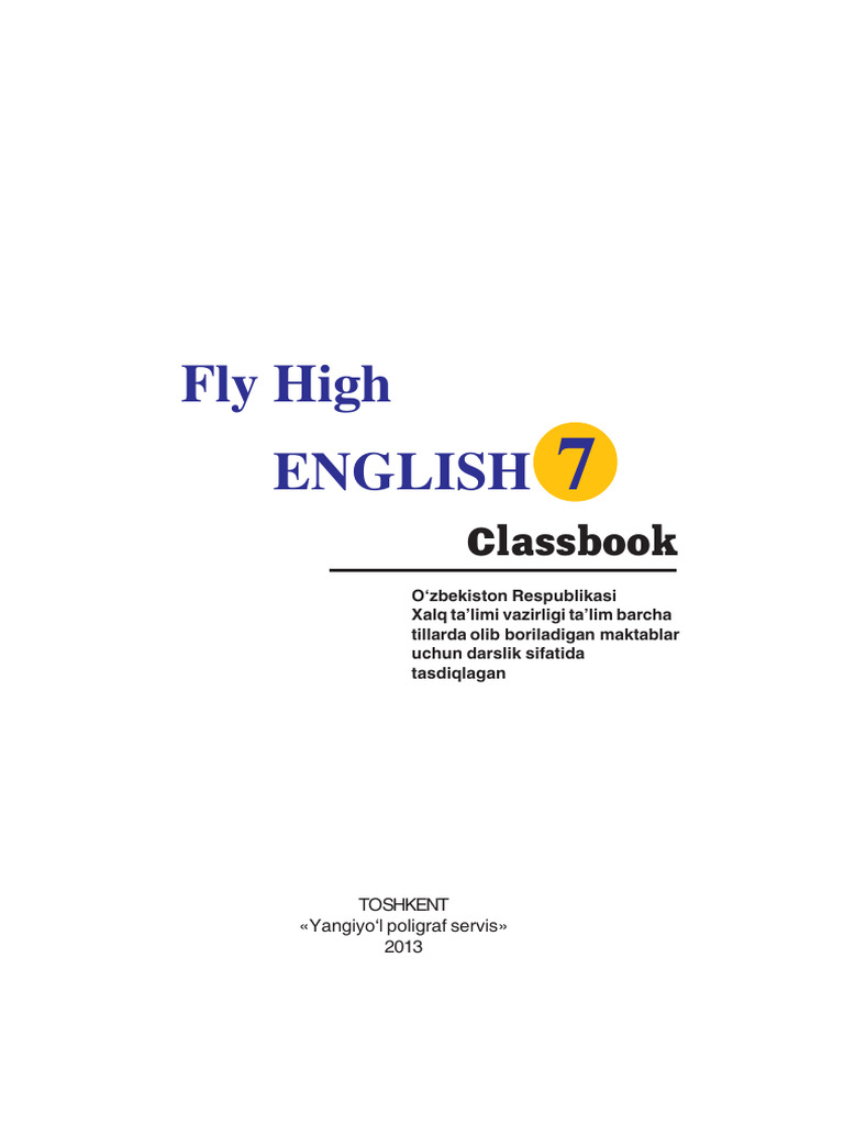 Vdocuments Mx Fly High English 7 Pupils Welcome To Fly High 7 This Classbook Is Full Of 
