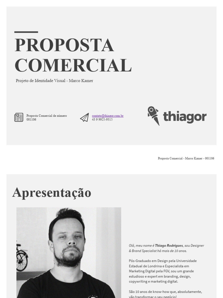 Proposta Comercial - Logo e Identidade Visual | PDF