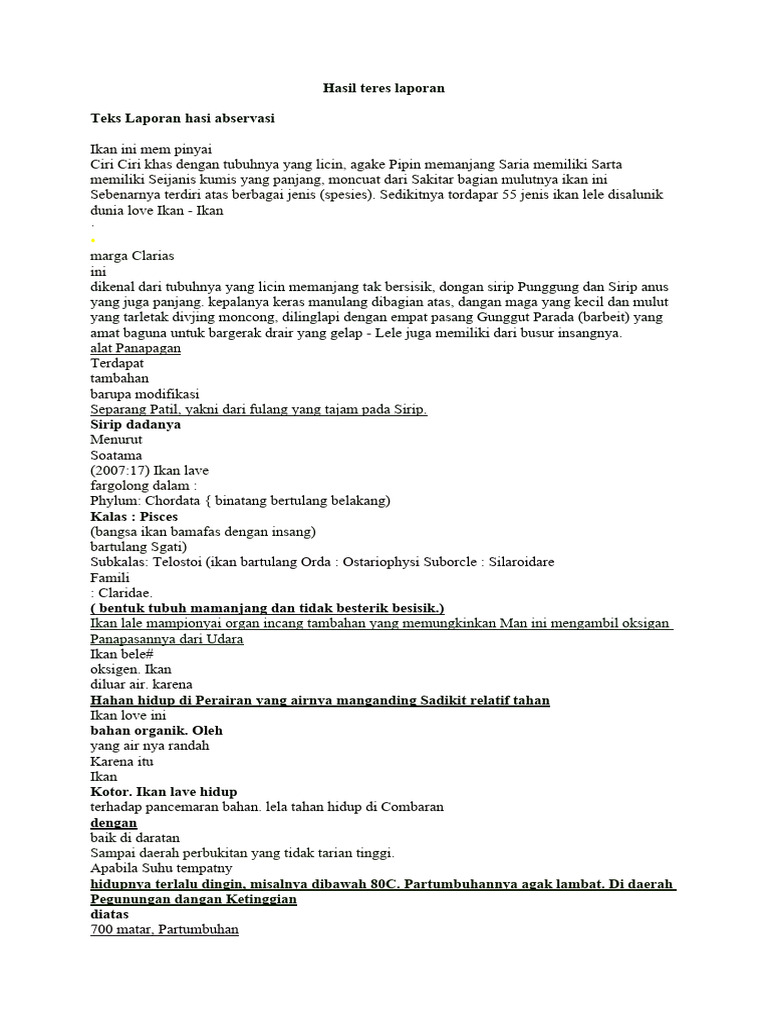 Hasil Teres Laporan | PDF
