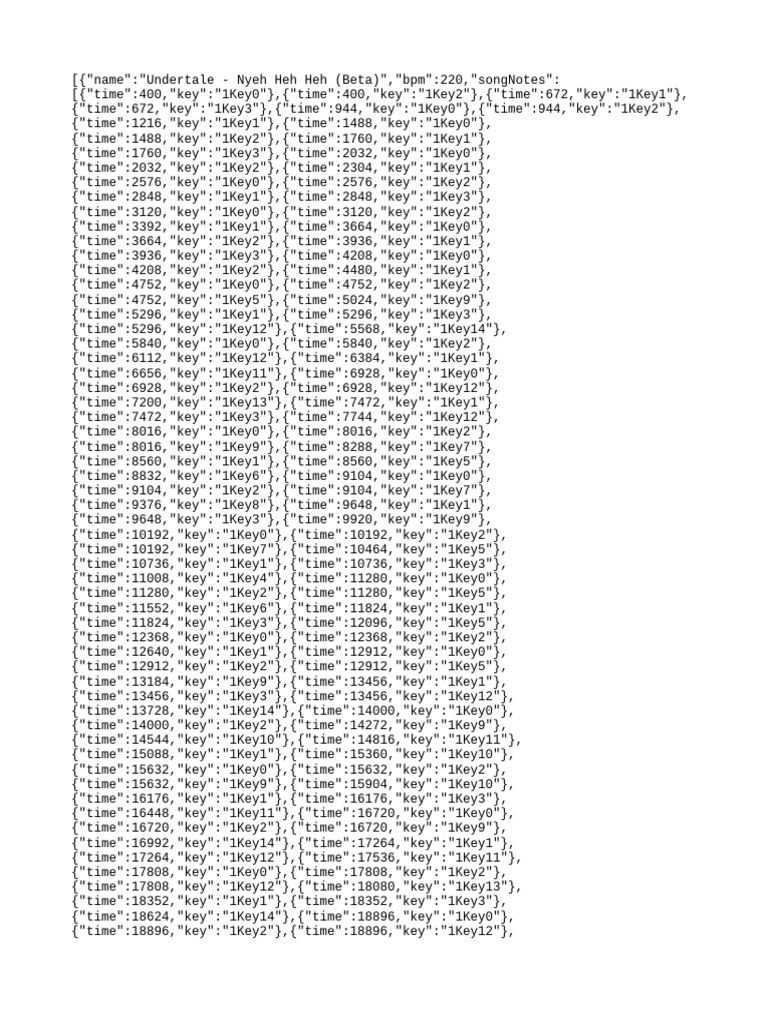 Undertale - Nyeh Heh Heh Beta | PDF | Computers