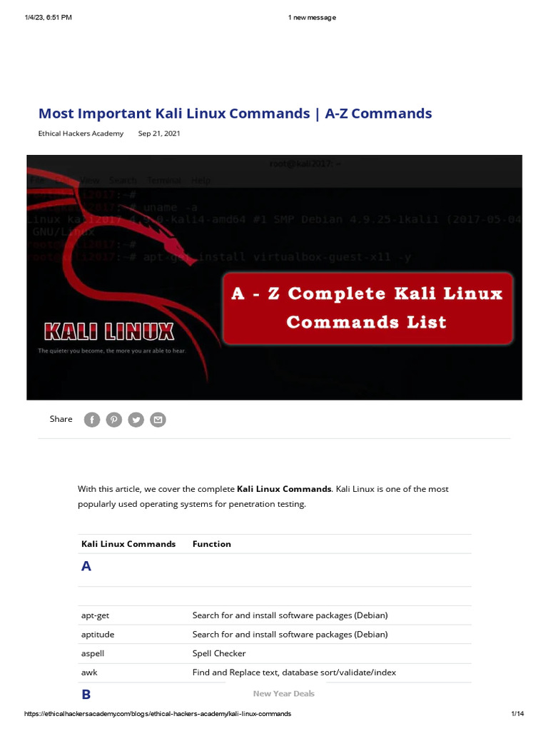 Kalylinux Comenzi Folosite Uzual en | PDF | Computer File | File Transfer Protocol