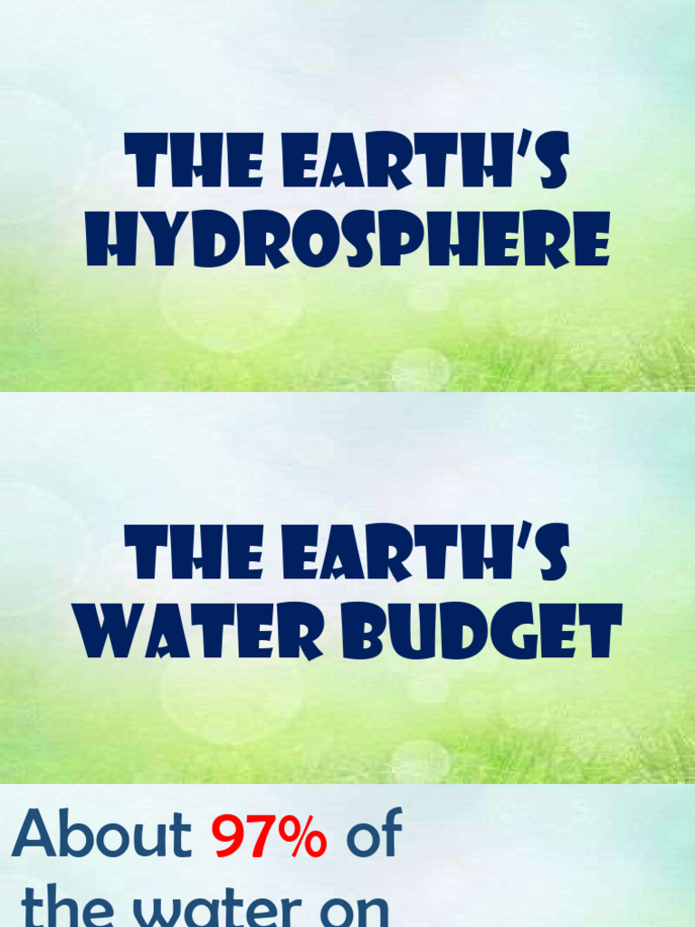 Environmental Science 7 4th Quarter | PDF | Water | Water Cycle