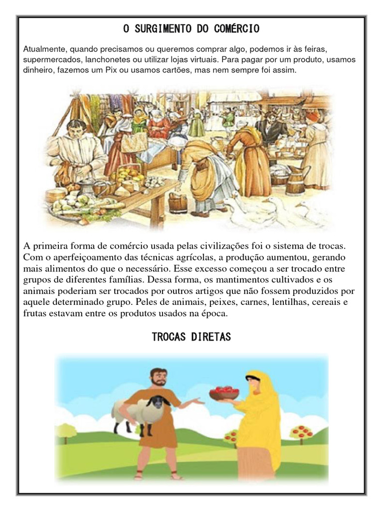 O Surgimento Do Comércio 1010 | PDF