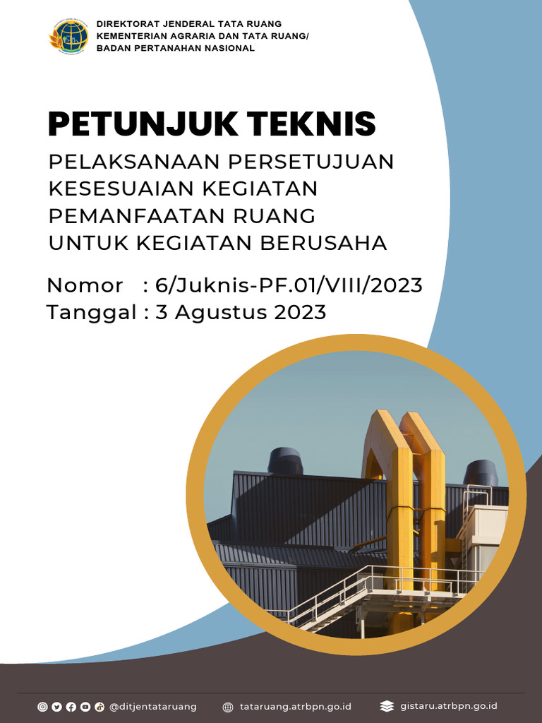Petunjuk Teknis KKPR Untuk Kegiatan Berusaha | PDF