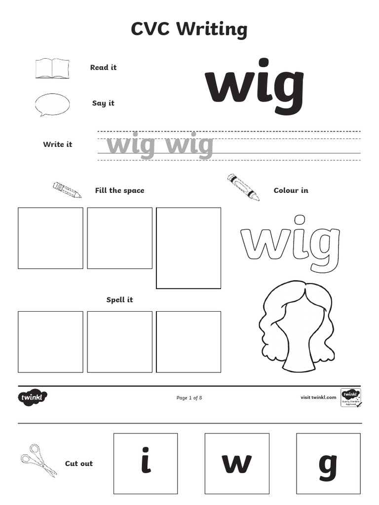 T L 1168 CVC Writing Word Activity Sheet Pack I Ver 1 | PDF