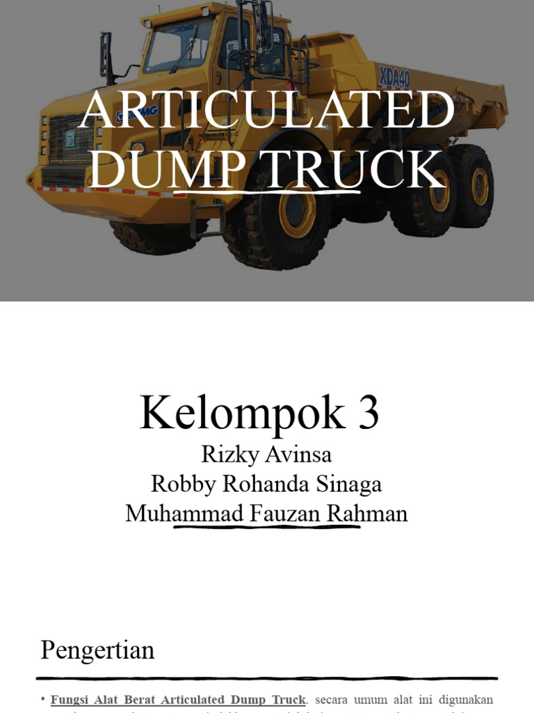 Articulated Dump Truck | PDF