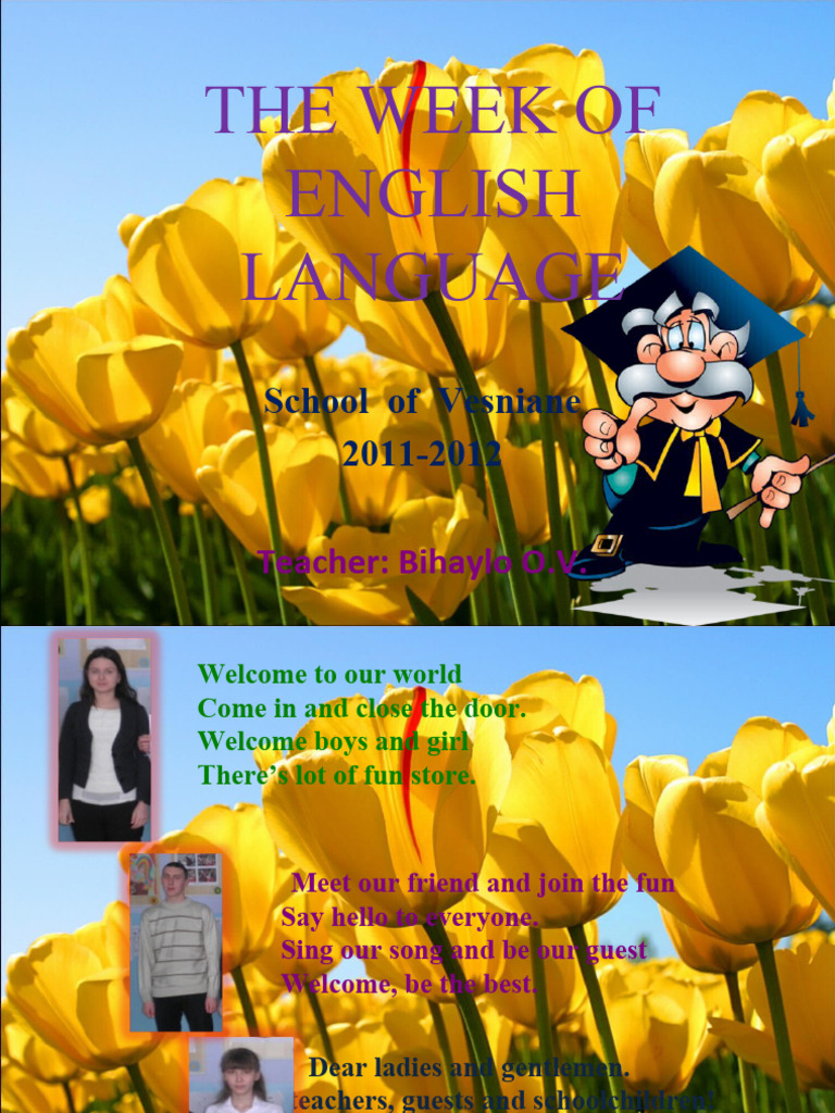 The Week of English Language | PDF