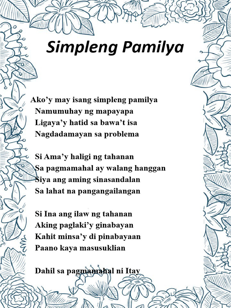 Pamilya Tula | PDF
