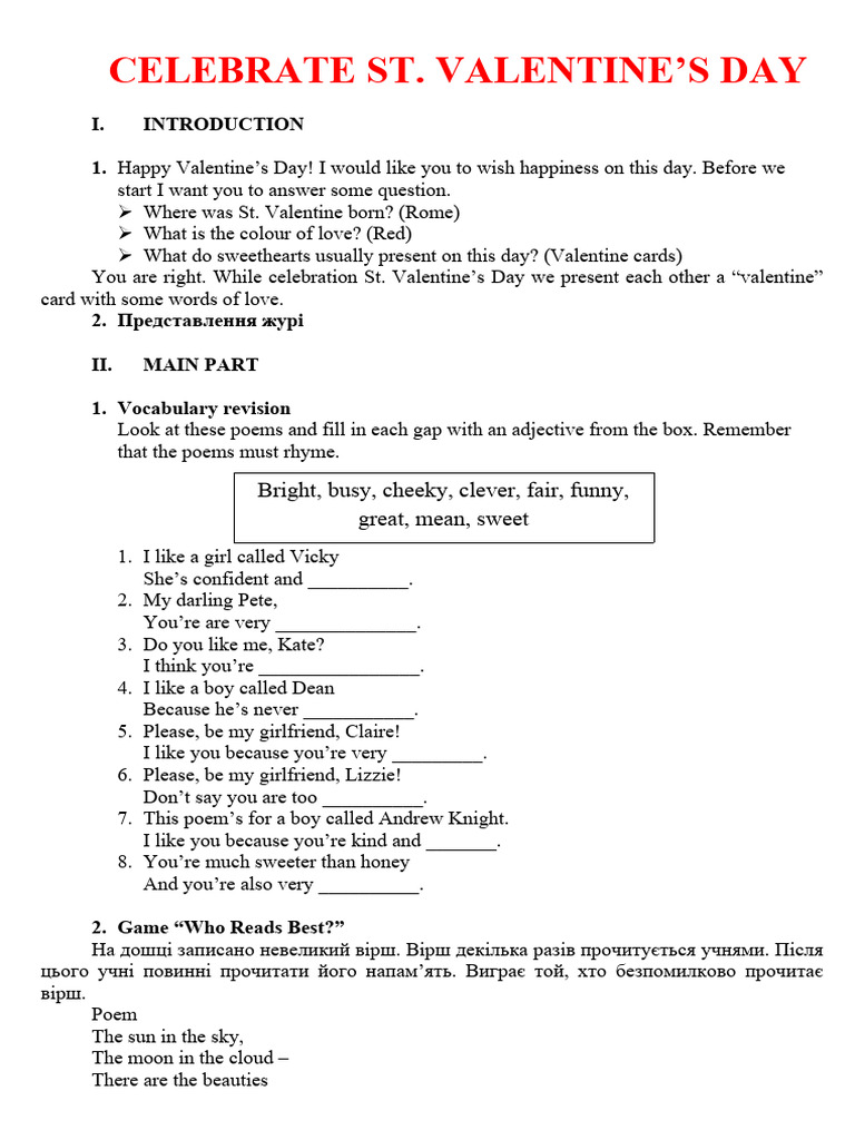 ST - Valentine's Day | PDF