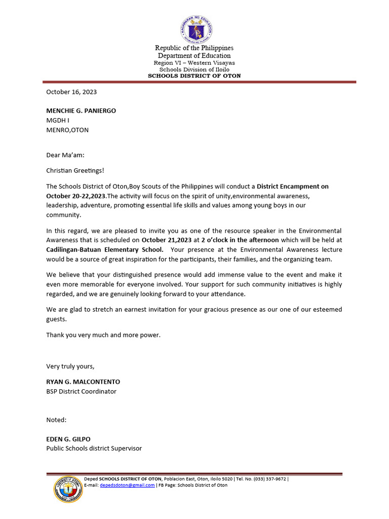 LETTER TO Menro | PDF