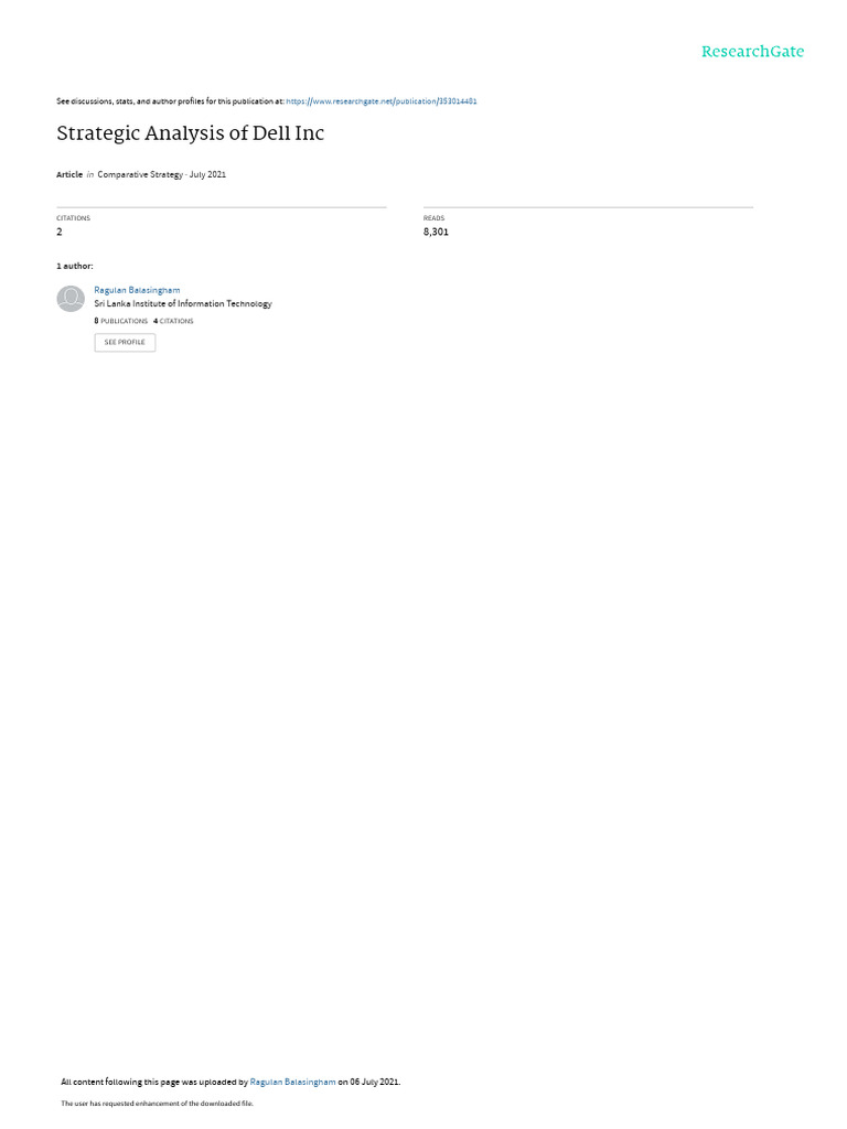 Strategic Planning | PDF