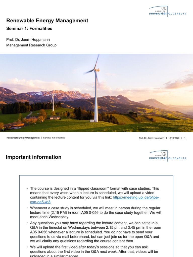 01 REM Formalities V8 | PDF | Energy Development | Climate Change