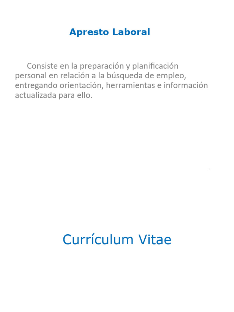 Apresto Laboral y Búsqueda de Empleo | PDF | Internet
