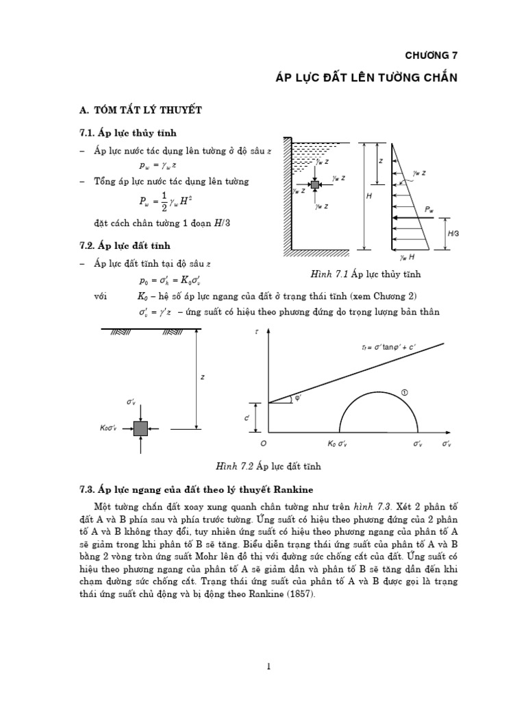 CDTC - ÁP LỰC ĐẤT LÊN TƯỜNG CHẮN | PDF