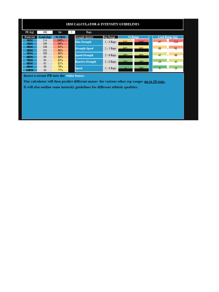Programming Excel Template Pdf