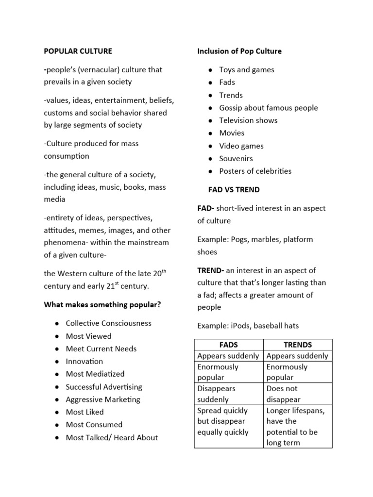 Popular Culture 01 | Download Free PDF | Popular Culture | Mass Media
