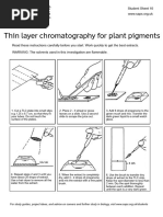 TLC of Plant Pigments | PDF | Thin Layer Chromatography | Chemistry