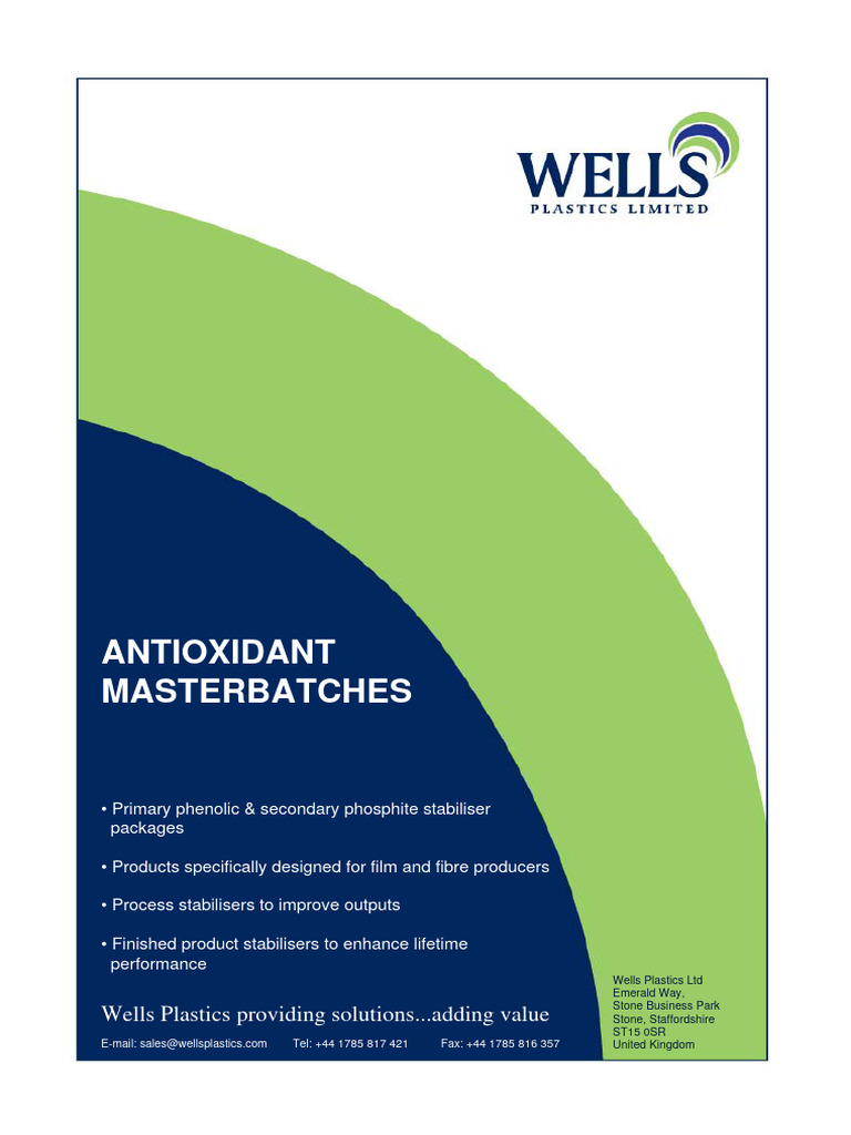 Wells Antioxidant DownLoad | PDF | Antioxidant | Polymers