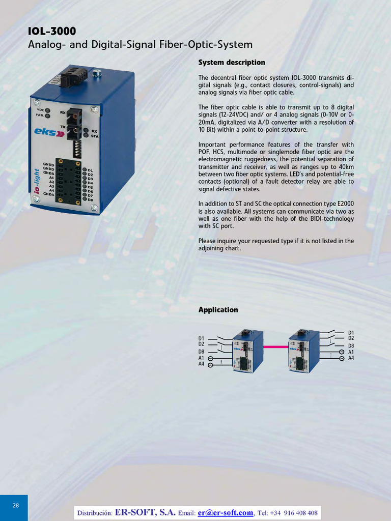 EKS Ordering Information | PDF | Optical Fiber | Electronic Engineering
