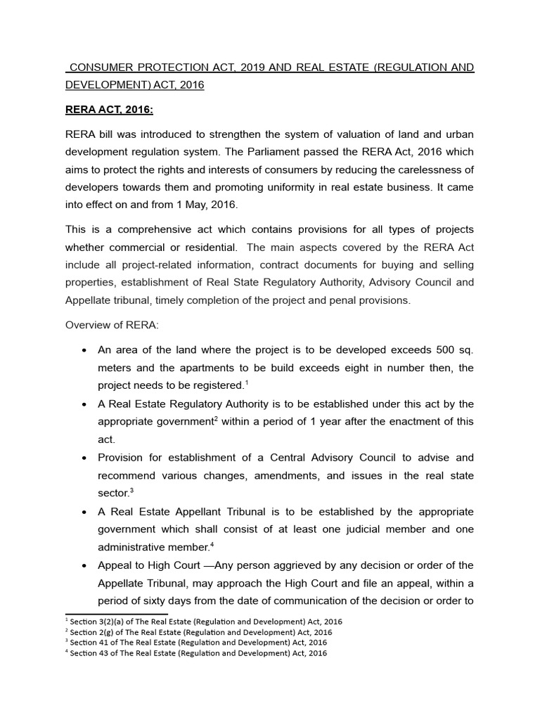 RERA | PDF