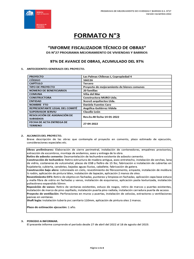 Formato N°3 LPCH 4 | PDF