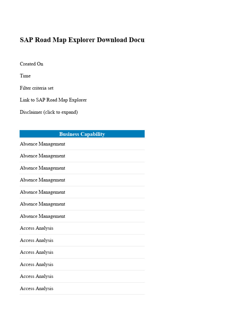 SAP Road Map Explorer 20230823162401 | PDF | Mobile App | Analytics