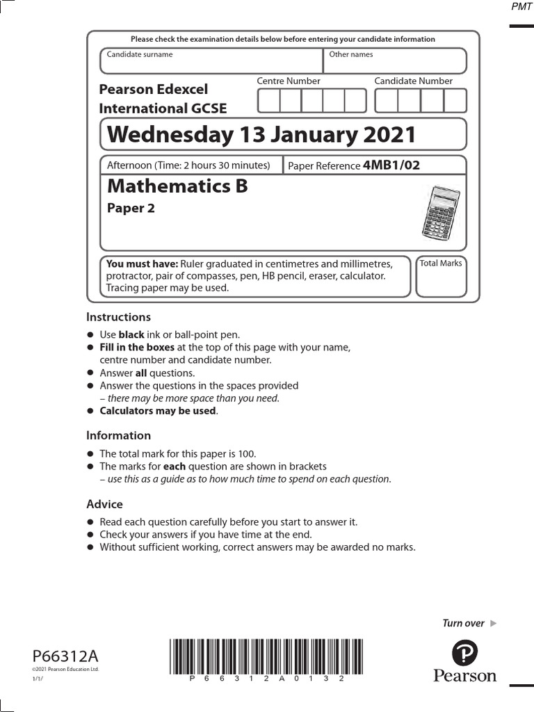 January 2021 QP Edexcel | PDF | Fahrenheit | Temperature