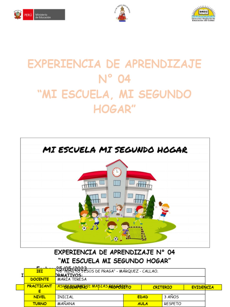 Experiencia de Aprendizaje N°04 | PDF | Aprendizaje | Cognición