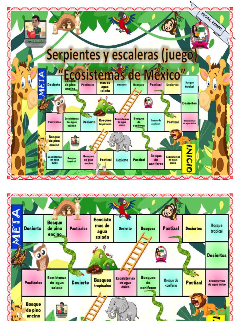 Juegos de Ecosistemas con Profa Kempis | PDF | Ecosistema | Pradera