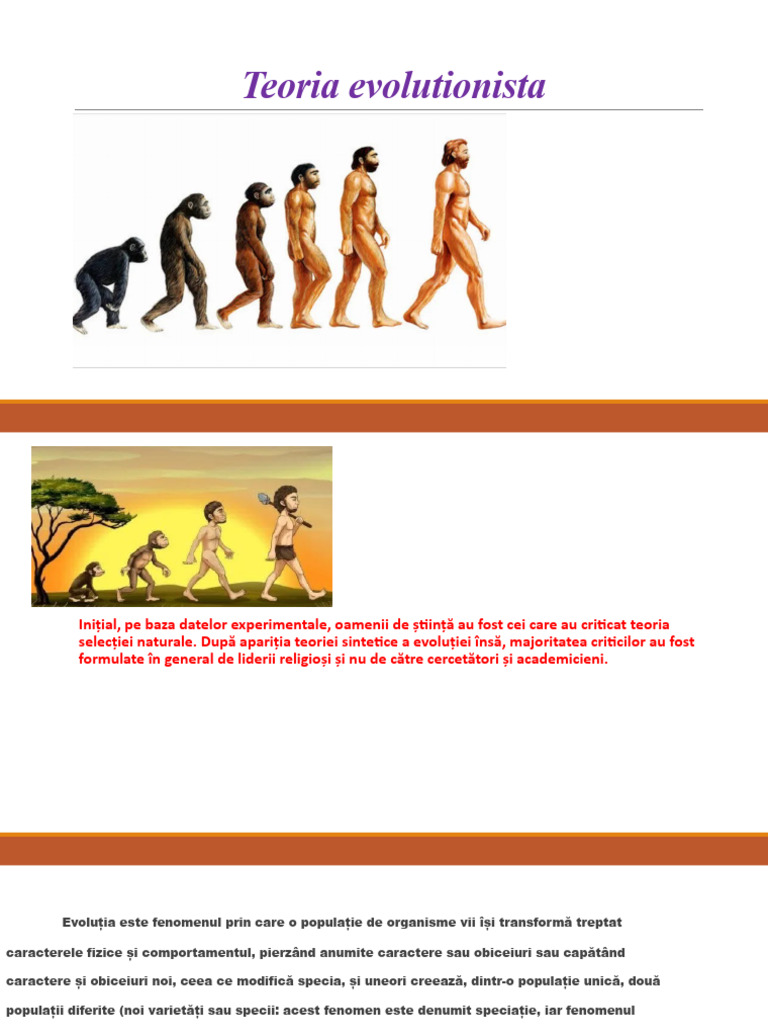 Teoria Evolutionista | PDF