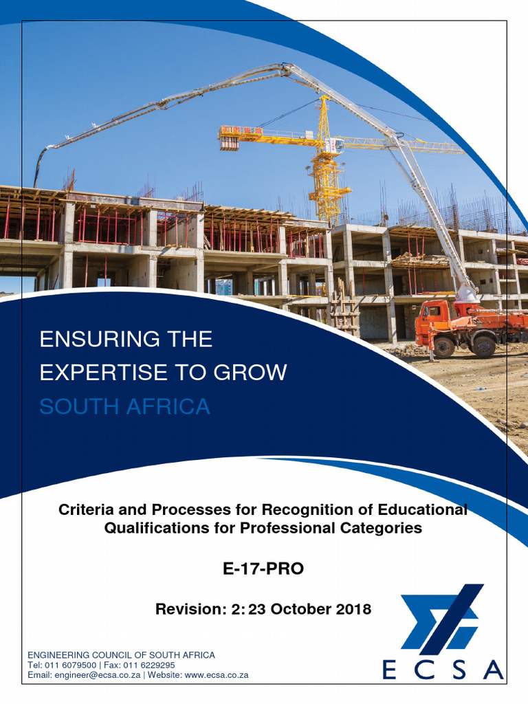Criteria for Recognizing Engineering Qualifications | PDF | Engineering ...