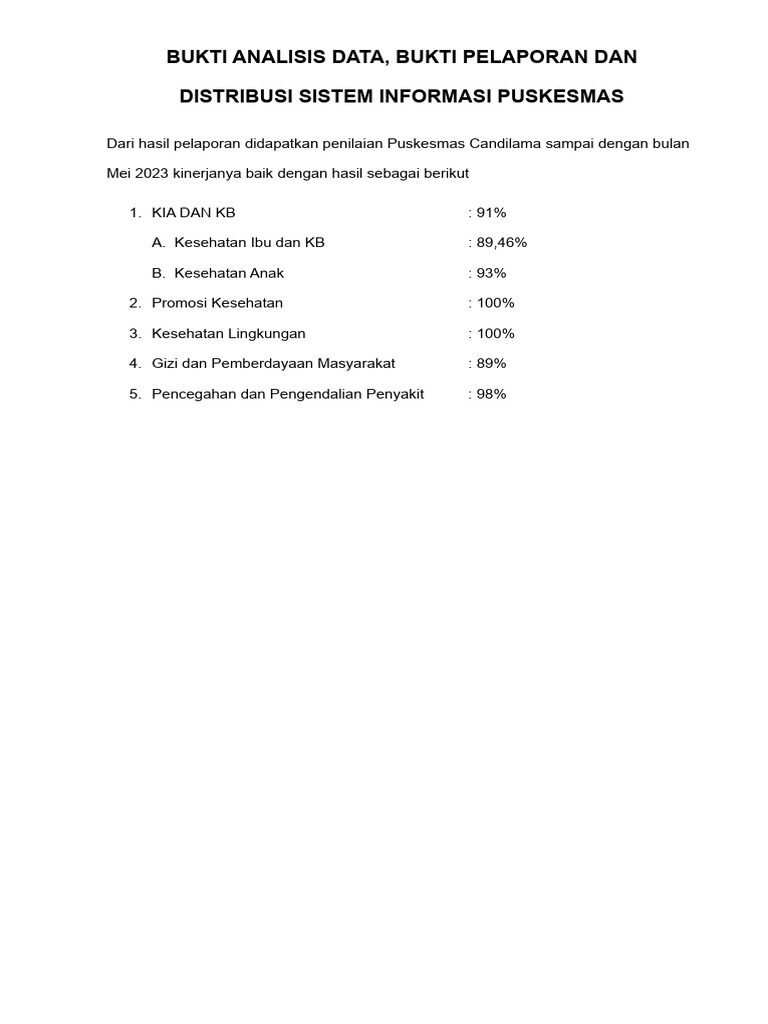 1.2.4.1 Fix Bukti Analisis Dan Pelaporan Distribusi Informasi | PDF