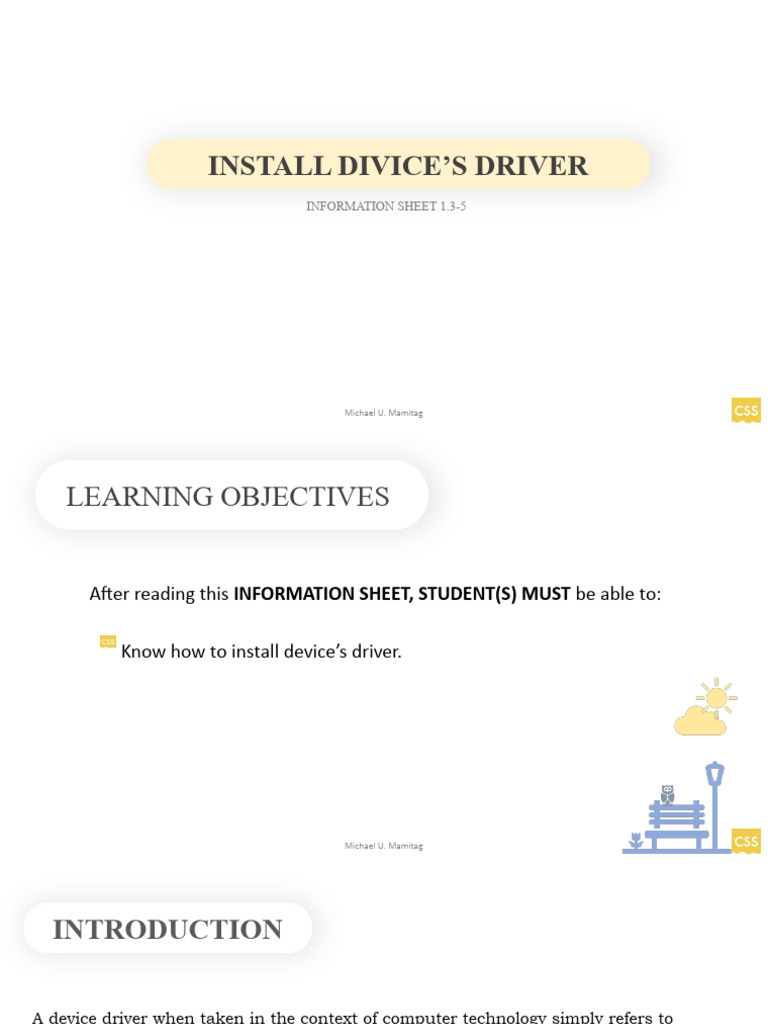 1.3-5 Installing Device Driver | PDF | Installation (Computer Programs) | Bios