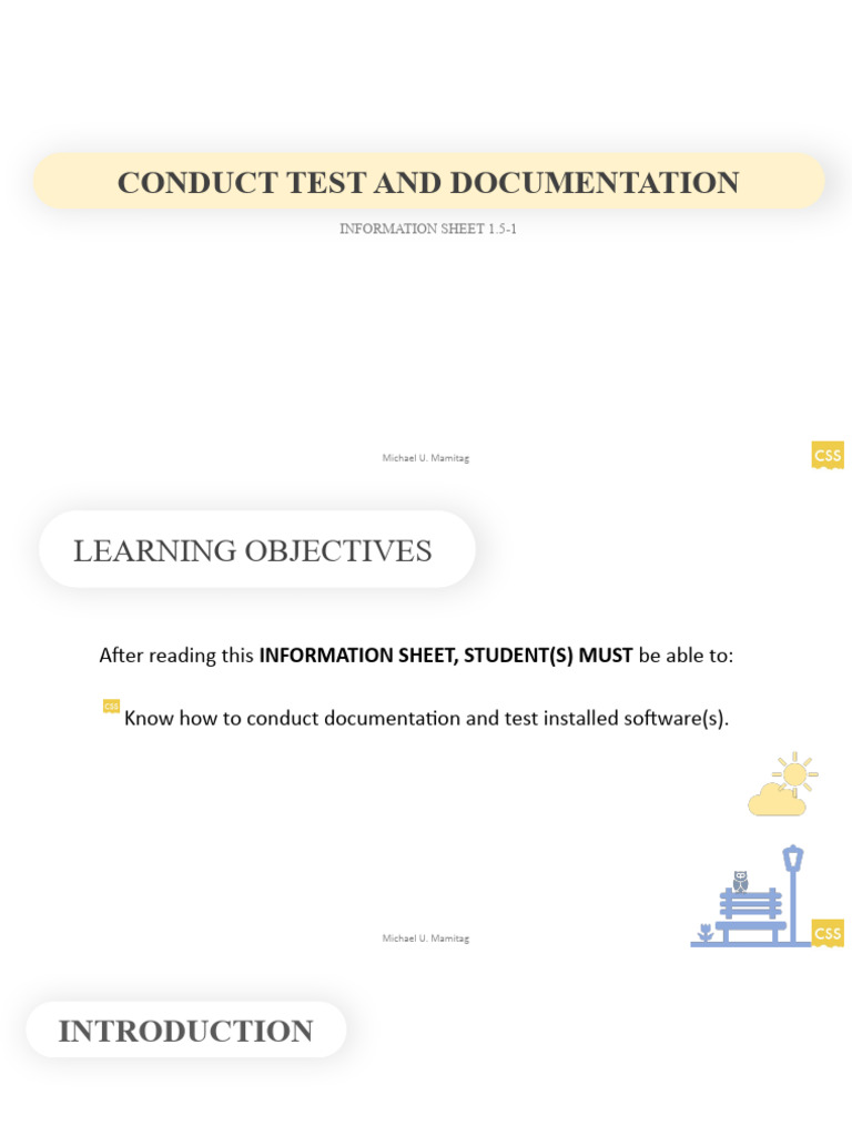 1.5 - 1 Conduct Test | PDF | Software | Documentation