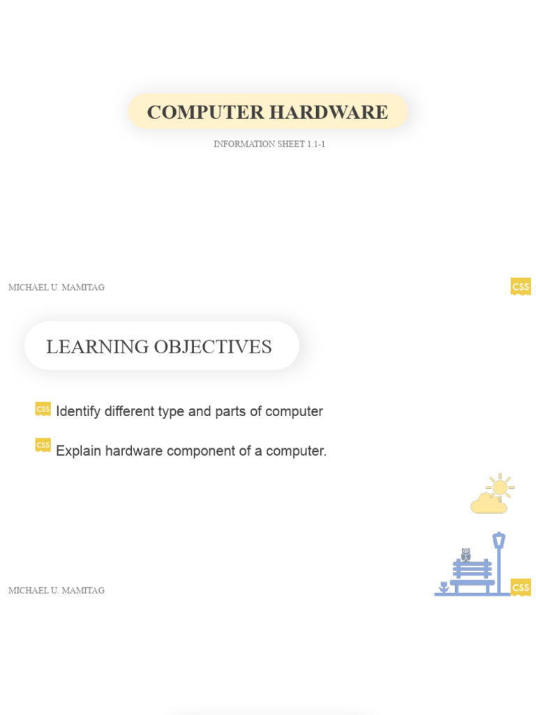1.1-1 Computer Hardware | PDF | Central Processing Unit | Random Access Memory