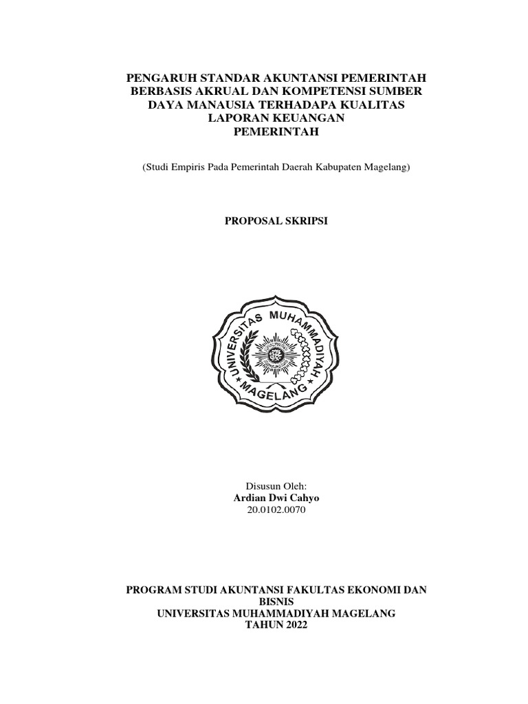 ATS - Proposal - Metopen - Akuntansi 20B - 20.0102.0070 - Ardian Dwi ...