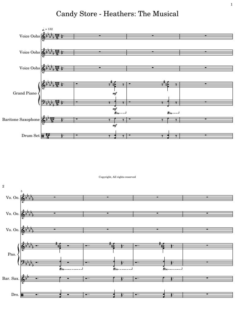 Candy Store - Heathers The Musical | PDF